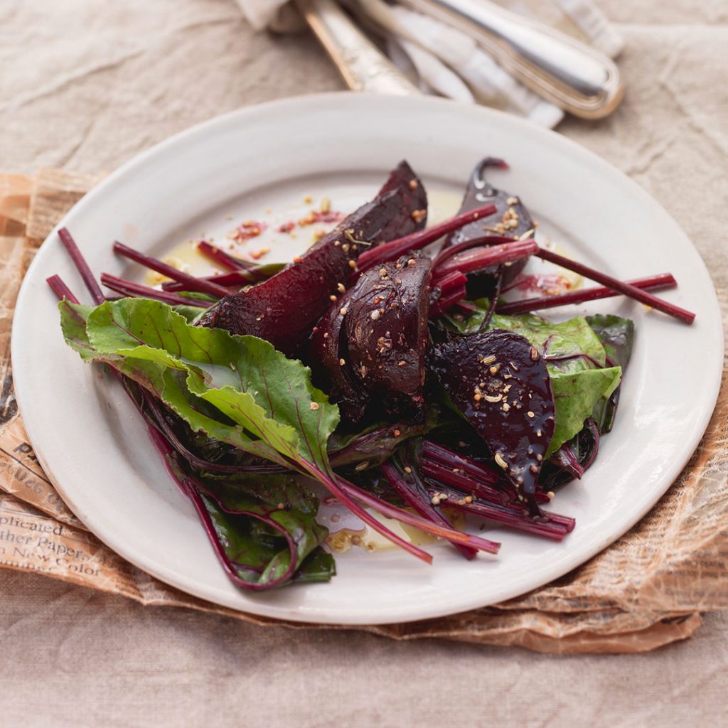 Grilled Beets with Wilted Greens | Cal-Organic Farms