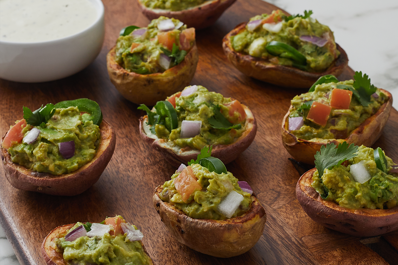 Guacamole Potato Skins | Cal-Organic Farms