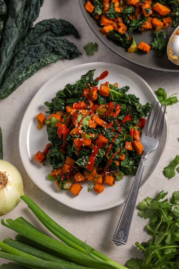 Kale & Sweet Potato Hash | Cal-Organic Farms