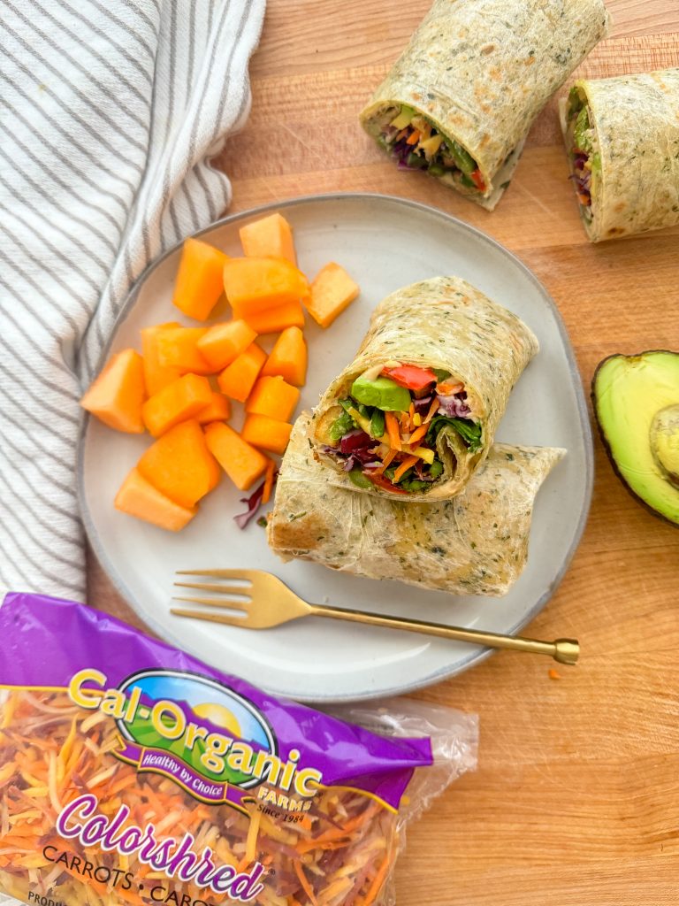 Hummus Vegetable Wrap | Cal-Organic Farms