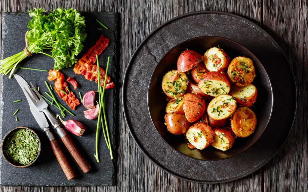 Garlic & Herb Roasted Potatoes | Cal-Organic Farms